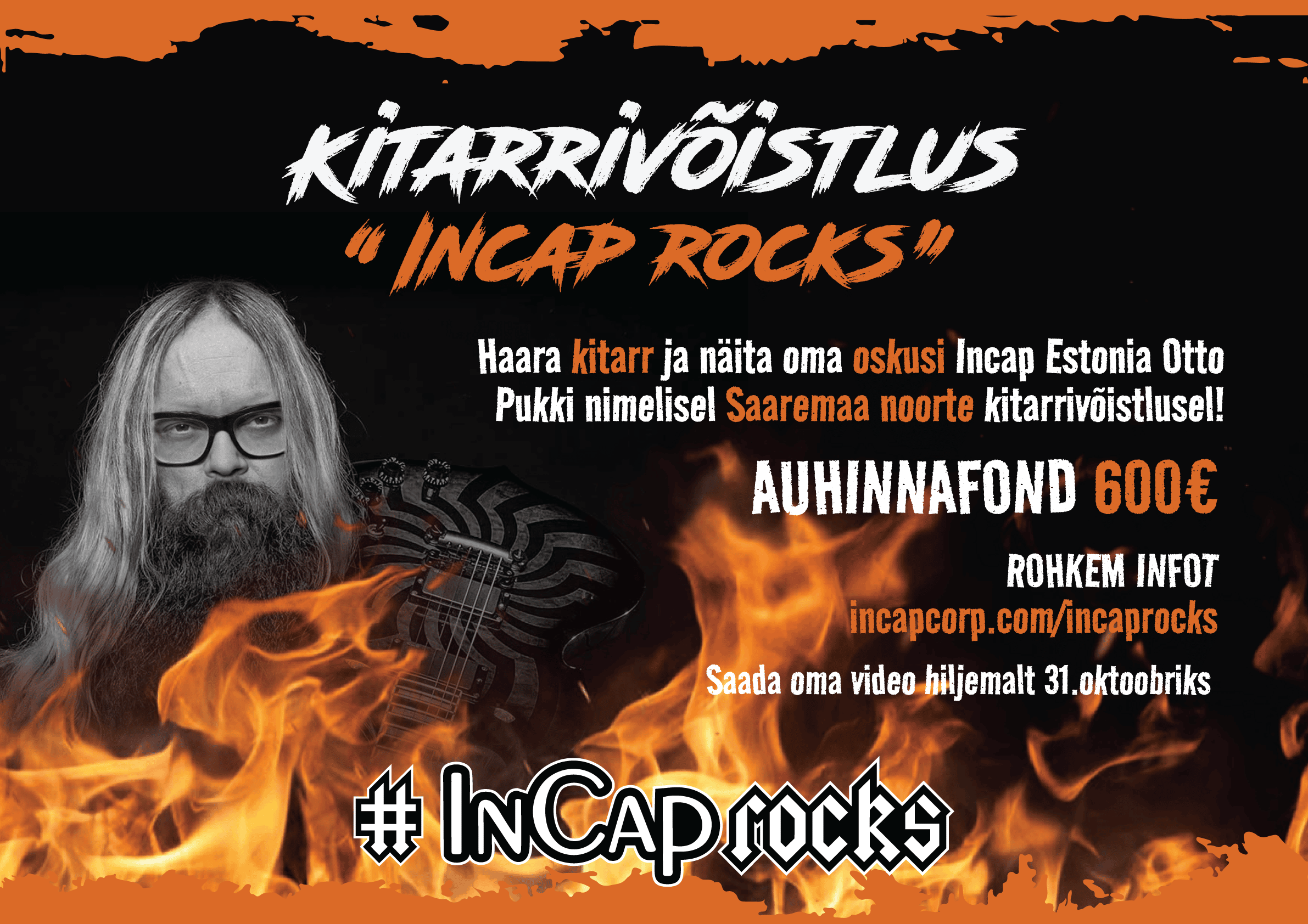 Incap Estonia Saaremaa noorte kitarrivõistlus “Incap Rocks!” 2022