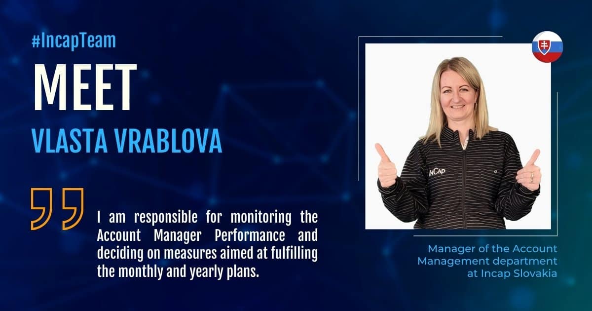 Meet the team: Vlasta Vrablova from Incap Slovakia