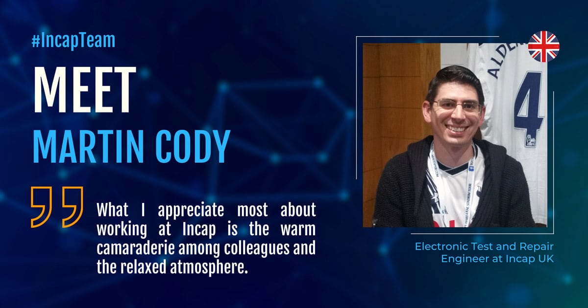 Treffen Sie unser Team: Martin Cody von Incap UK